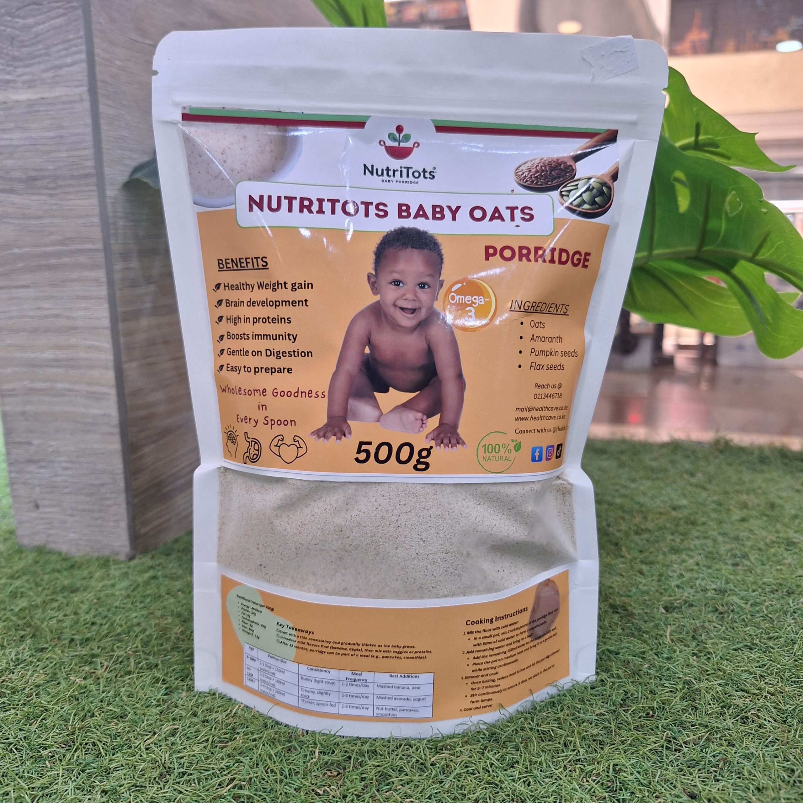 Nutritots baby oats porridge 500g – Health Cave